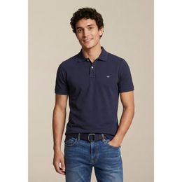 Fynch-Hatton Herren Fynch-Hatton Poloshirt normale Passform, mit 2-Knopf-Polokragen, aus Baumwolle blau XL (56/58)