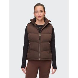 Venice Beach Damen Steppweste &raquo;D WESTE ISSI&laquo; mit Rei&szlig;verschluss, aus Polyester, normale Schnittform braun XL (44)