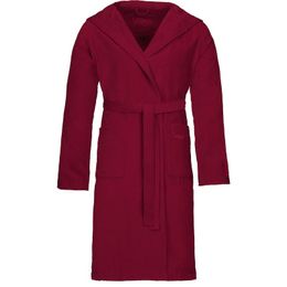 Vossen Unisex-Bademantel &raquo;Texas, ideal f&uuml;r Sauna & Spa, Hotelbademantel, Morgenmantel&laquo; 1 Stk. f&uuml;r Damen & Herren rot Webvelours XL L: 113cm