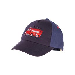 MaxiMo M&auml;dchen MaxiMo Baseball Cap Feuerwehr-Motiv, mit Stickerei, mit Klettverschluss, Baumwolle blau 47/49