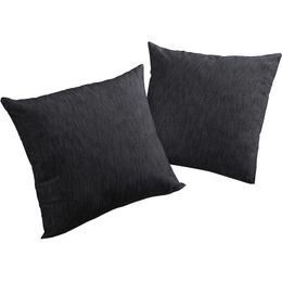 WIRTH Dekokissen &raquo;Java II&laquo; Kissenh&uuml;lle ohne F&uuml;llung, 2 St&uuml;ck blau Polyester B/L: 40cm x 40cm, 2 Stk.