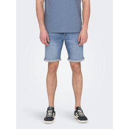 Only & Sons Only & Sons Herren ONLY & SONS Shorts &raquo;ONSPLY MBD 8772 TAI DNM SHORTS NOOS&laquo; blau XL, N-Gr