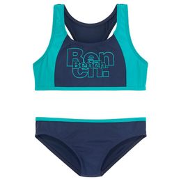 Bench. M&auml;dchen Bustier-Bikini mit kontrastfarbigen Eins&auml;tzen bunt 122/128, N-Gr