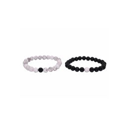 Firetti Armband Set &raquo;Multipack Schmuck Geschenk Zugarmb&auml;nder Steinarmband Edelstein&laquo; Made in Germany - mit Howlith, T&uuml;rkis oder Dalmatiner Jaspis und 