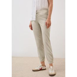 Cecil Damen Stoffhose &raquo;Style CHELSEA&laquo; Sommerhose mit elastischem Bund mit Tunnelzug beige XL (44), L&auml;nge 28