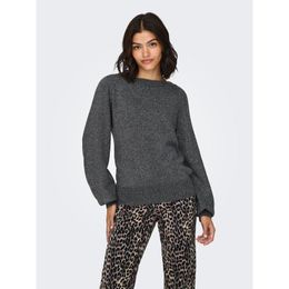 Jacqueline de Yong Jdy Damen JDY Strickpullover &raquo;JDYRUE GLITTER L/S BOAT PULLOVE KNT NOOS&laquo; Materialmix grau XS