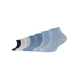 Camano Herren Kurzsocken &raquo;ca-soft&laquo; 7 Paar, mit verst&auml;rktem Fersen- und Zehenbereich blau 35-38