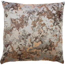 Home Wohnideen Dekokissen &raquo;KIRAN&laquo; Deko Jacquardgem, Kissenh&uuml;lle ohne F&uuml;llung, 1 St&uuml;ck braun Polyester B/L: 50cm x 50cm, 1 Stk.