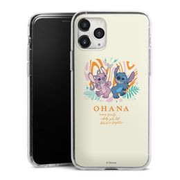 DeinDesign iPhone 11 Pro Max Handy Silikon H&uuml;lle Case transparent Handyh&uuml;lle Official Licensed Product Lilo & Stitch Disney Silikon Case