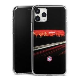 DeinDesign iPhone 11 Pro Max Handy Silikon H&uuml;lle Case transparent Handyh&uuml;lle Fcb Fc Bayern M&uuml;nchen Stadium Silikon Case