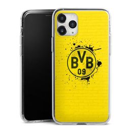 DeinDesign iPhone 11 Pro Max Handy Silikon H&uuml;lle Case transparent Handyh&uuml;lle Borussia Dortmund Official Licensed Product Bvb Silikon Case