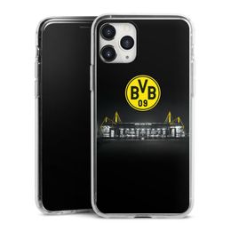 DeinDesign iPhone 11 Pro Max Handy Silikon H&uuml;lle Case transparent Handyh&uuml;lle Borussia Dortmund Bvb Stadium Silikon Case