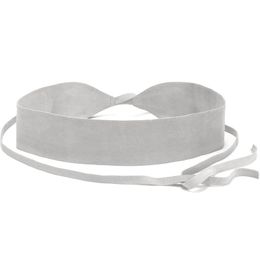 Lascana Damen Lascana Tailleng&uuml;rtel &raquo;Bindeg&uuml;rtel, Lederg&uuml;rtel, G&uuml;rtel f&uuml;r Kleid & Overall, Bauchg&uuml;rtel&laquo; aus Leder zum Binden mit Shaping-Effekt grau M