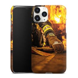 DeinDesign iPhone 11 Pro Handy Premium Case Smartphone Handyh&uuml;lle Schutzh&uuml;lle gl&auml;nzend Life Saver Fire Fighters Fire Fighter Premium Case