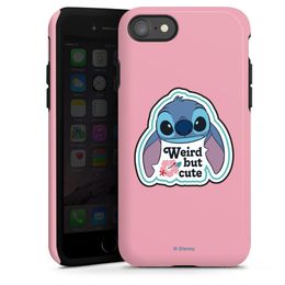 DeinDesign iPhone SE (2022) Handy Panzer Handyh&uuml;lle robuste Outdoor H&uuml;lle Schutzh&uuml;lle gl&auml;nzend Disney Sayings Lilo & Stitch Tough Case