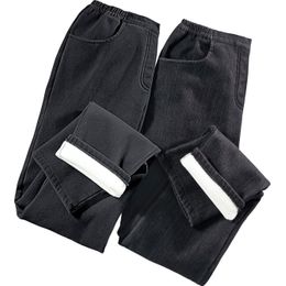 WITT Damen Thermojeans mit Fleece-Futter, black-denim, Gr&ouml;&szlig;e 20