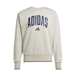 adidas Sportswear Athletic Sweatshirt 'COLLEGIATE' male size M Sand / Dark blue