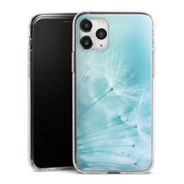 DeinDesign iPhone 11 Pro Max Handy Silikon H&uuml;lle Case transparent Handyh&uuml;lle Dandelion Flower Winter Silikon Case