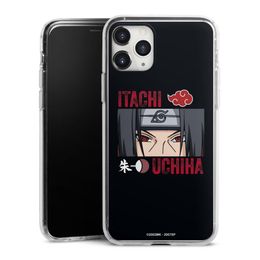 DeinDesign iPhone 11 Pro Max Handy Silikon H&uuml;lle Case transparent Handyh&uuml;lle Naruto Shippuden Manga Itachi Uchiha Silikon Case