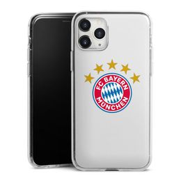 DeinDesign iPhone 11 Pro Max Handy Silikon H&uuml;lle Case transparent Handyh&uuml;lle Star Fcb Fc Bayern M&uuml;nchen Silikon Case