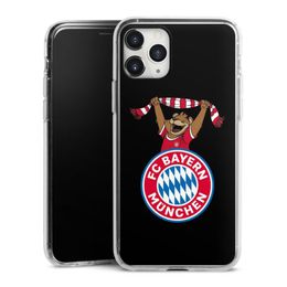 DeinDesign iPhone 11 Pro Max Handy Silikon H&uuml;lle Case transparent Handyh&uuml;lle Fc Bayern M&uuml;nchen Official Licensed Product Bernie Silikon Case