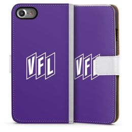 DeinDesign iPhone SE (2020) Handy Klapph&uuml;lle Handyh&uuml;lle aus Kunst Leder wei&szlig; Flip Case Logo Official Licensed Product Vfl Osnabr&uuml;ck Sideflip mit Lasche