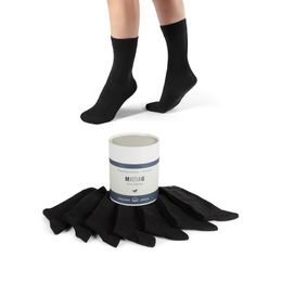 Mustang Herren Mustang Socken &raquo;casual&laquo; 7 Stk. tlg. mit weichen Zehenn&auml;hten schwarz 43-46