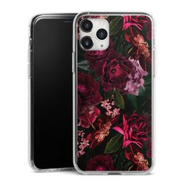 DeinDesign iPhone 11 Pro Max Handy Silikon H&uuml;lle Case transparent Handyh&uuml;lle Blossom Flowers Rose Silikon Case
