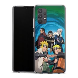 DeinDesign Galaxy A32 4G Handy Silikon H&uuml;lle Case transparent Handyh&uuml;lle Hokage Official Licensed Product Naruto Shippuden Silikon Case