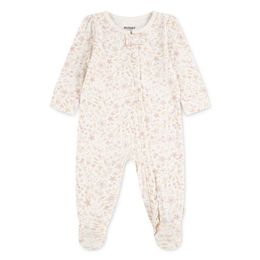 Huggies Babywear Jungen HUGGIES babywear Strampler &raquo;HUGG FOOTED COVERALL&laquo; Verdeckter Rei&szlig;verschluss mit Kinnschutz und floralem Muster rosa 4 (9M/74),