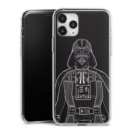 DeinDesign iPhone 11 Pro Max Handy Silikon H&uuml;lle Case transparent Handyh&uuml;lle Black Darth Vader Star Wars Silikon Case
