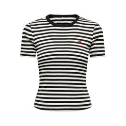 Only T-Shirt 'ONLVAL' Damen Gr&ouml;&szlig;e M schwarz / wei&szlig;