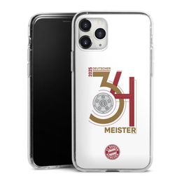DeinDesign iPhone 11 Pro Max Handy Silikon H&uuml;lle Case transparent Handyh&uuml;lle Master Official Licensed Product Fc Bayern M&uuml;nchen Silikon Case