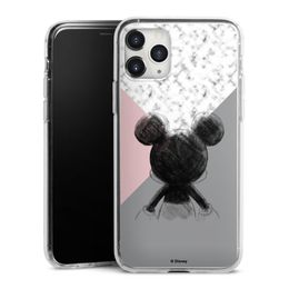 DeinDesign iPhone 11 Pro Max Handy Silikon H&uuml;lle Case transparent Handyh&uuml;lle Marble Disney Mickey Mouse Silikon Case