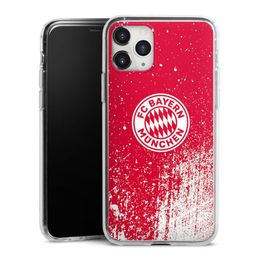 DeinDesign iPhone 11 Pro Max Handy Silikon H&uuml;lle Case transparent Handyh&uuml;lle Fcb Official Licensed Product Fc Bayern M&uuml;nchen Silikon Case