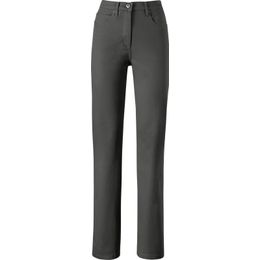 WITT Damen 5-Pocket-Jeans mit Stretch-Anteil, khaki, Gr&ouml;&szlig;e 96