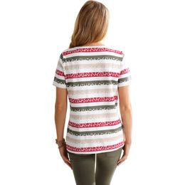 Heine Damen Print-Shirt, Gr&uuml;n, Gr. 50, T-Shirts, 100% Baumwolle