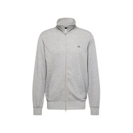 Gant Zip-Up Hoodie male size L mottled grey