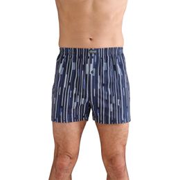 KINGsCLUB Herren Boxershorts, marine-bedruckt, Gr&ouml;&szlig;e 9