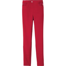 Heine Damen Bengalinhose, Rot, Gr. 19, R&ouml;hrenhosen, Material: Viskose
