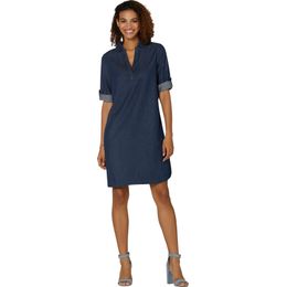 Heine Denim-Kleid, Blau, Gr. 40, Damen, Strandkleider, 100% Baumwolle