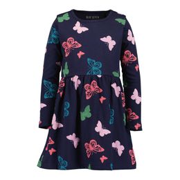 Blue Seven Kleid M&auml;dchen Gr&ouml;&szlig;e 116 nachtblau / cyanblau / gr&uuml;n / rosa