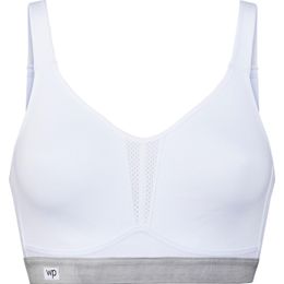 Heine Damen Sport-BH ohne B&uuml;gel, Wei&szlig;, Gr. 85E, B&uuml;gellose BHs, Material: Baumwolle