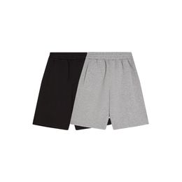 Bershka Shorts Herren Gr&ouml;&szlig;e 29/30 graumeliert / schwarz