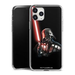 DeinDesign iPhone 11 Pro Max Handy Silikon H&uuml;lle Case transparent Handyh&uuml;lle Darth Vader Merchandise Star Wars Silikon Case