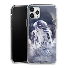 DeinDesign iPhone 11 Pro Max Handy Silikon H&uuml;lle Case transparent Handyh&uuml;lle Star Wars Merchandise Robot Silikon Case