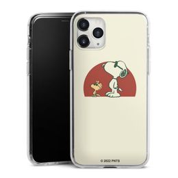 DeinDesign iPhone 11 Pro Max Handy Silikon H&uuml;lle Case transparent Handyh&uuml;lle Kindheit Snoopy Official Licensed Product Silikon Case