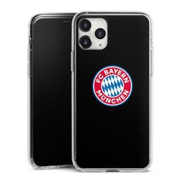 DeinDesign iPhone 11 Pro Max Handy Silikon H&uuml;lle Case transparent Handyh&uuml;lle Official Licensed Product Fc Bayern M&uuml;nchen Logo Silikon Case