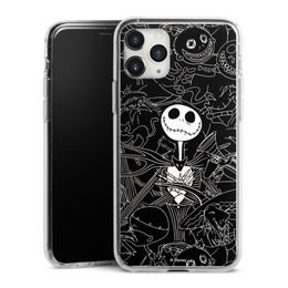 DeinDesign iPhone 11 Pro Max Handy Silikon H&uuml;lle Case transparent Handyh&uuml;lle Nightmare Before Christmas Halloween Disney Silikon Case