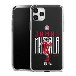 DeinDesign iPhone 11 Pro Max Handy Silikon H&uuml;lle Case transparent Handyh&uuml;lle Official Licensed Product Jamal Musiala Fc Bayern M&uuml;nchen Silikon Case